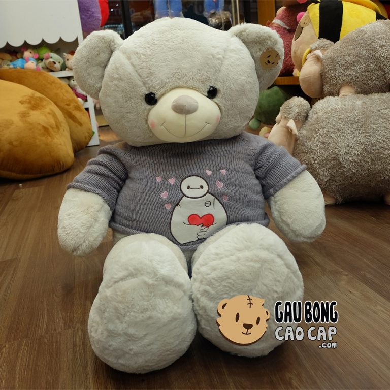 Gấu Teddy áo len Baymax - Shop Gấu Bông - gaubongcaocap.com