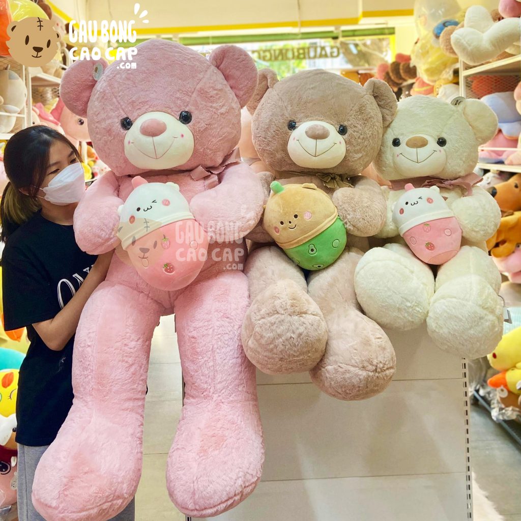 Gấu Bông Teddy Smooth ôm Ly Trà sữa - Shop GẤU BÔNG TEDDY ...