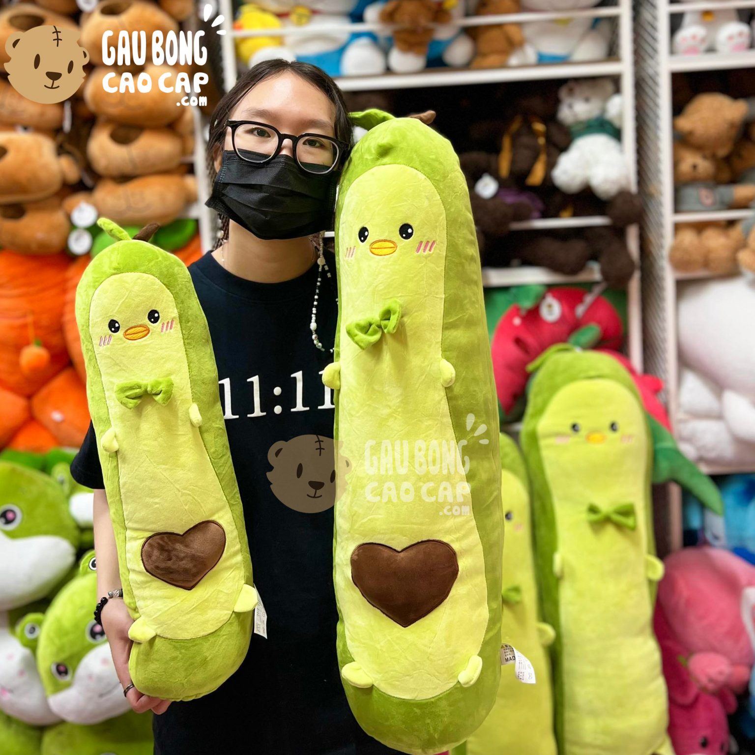 Gấu Bông Chim Cánh Cụt Trái Bơ Xanh gối ôm dài - Shop Chim Cánh Cụt ...