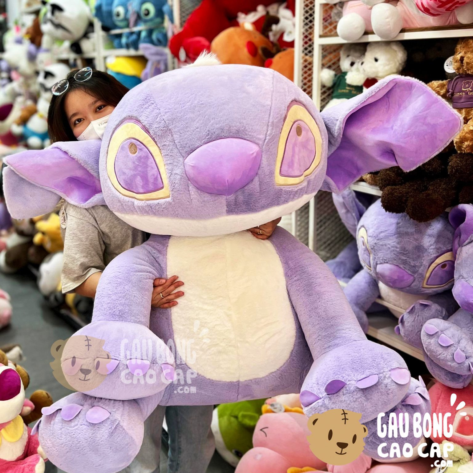 Gấu Bông Stitch màu Tím lông Smooth - Shop Gấu Bông Stitch ...