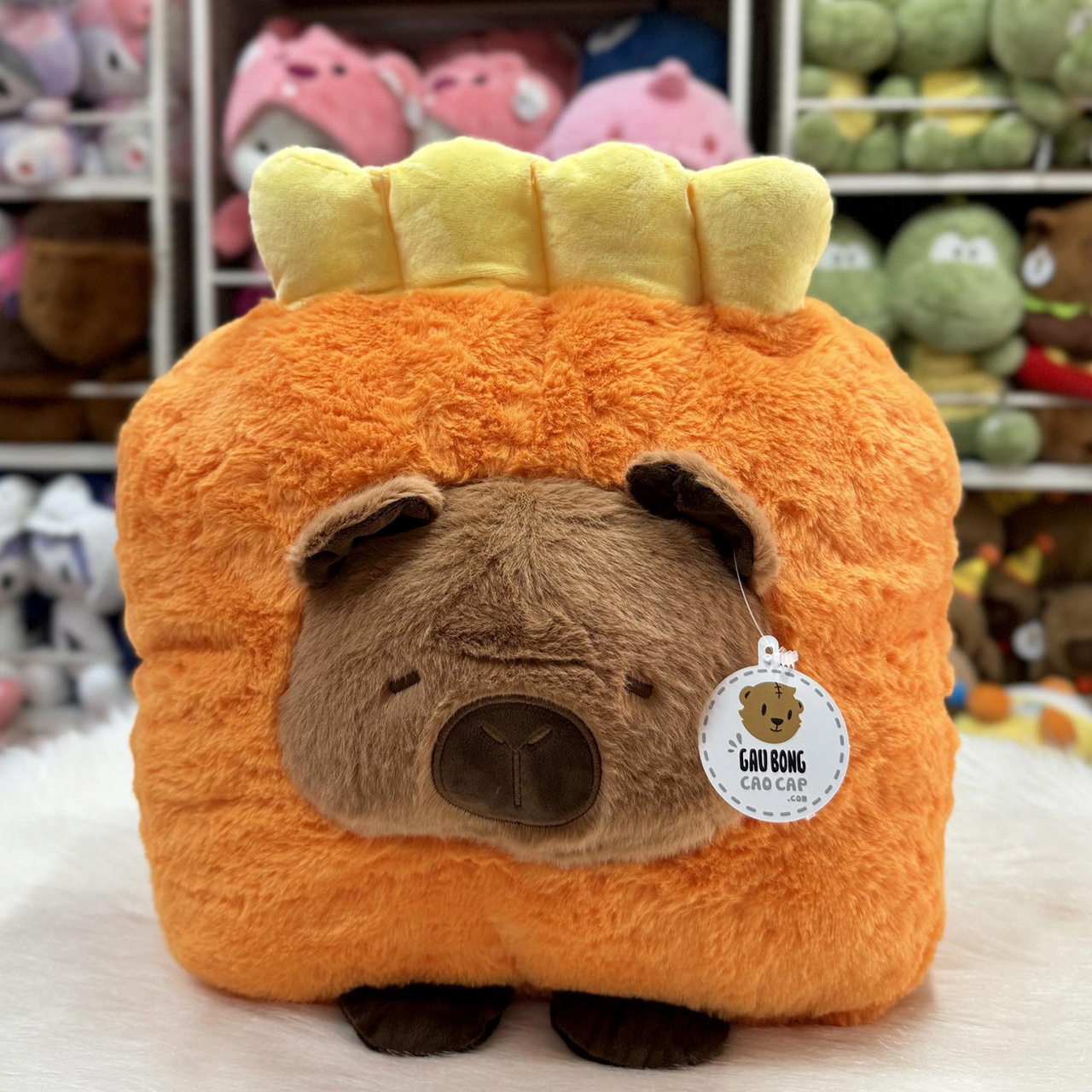 Gối tựa lưng Capybara cosplay Khoai Tây Chiên - Shop Chuột Bông ...
