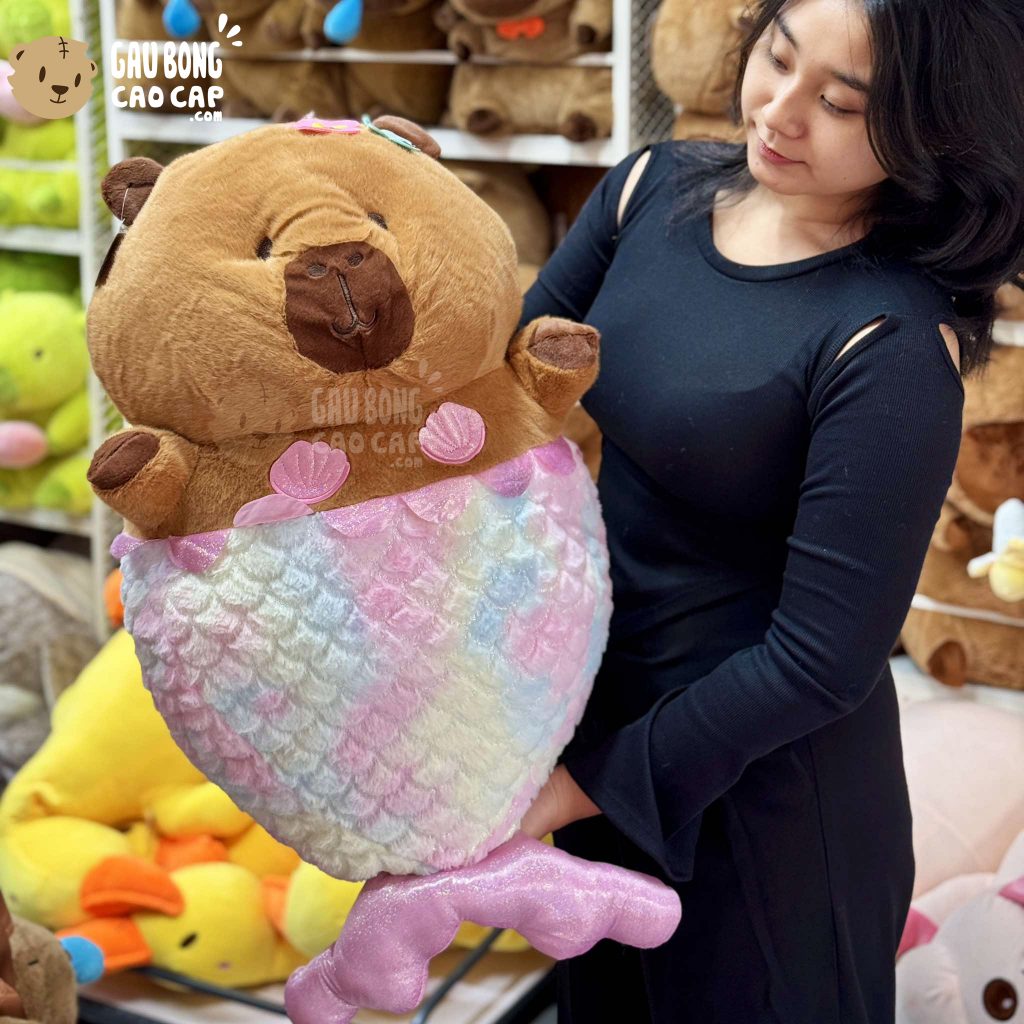 Gấu Bông Capybara Nàng Tiên Cá - Shop Chuột Bông Capybara ...