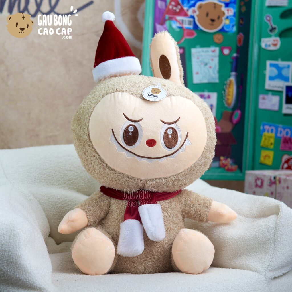 Gấu Bông Labubu Noel lông xù - Shop Gấu Bông Noel - gaubongcaocap.com