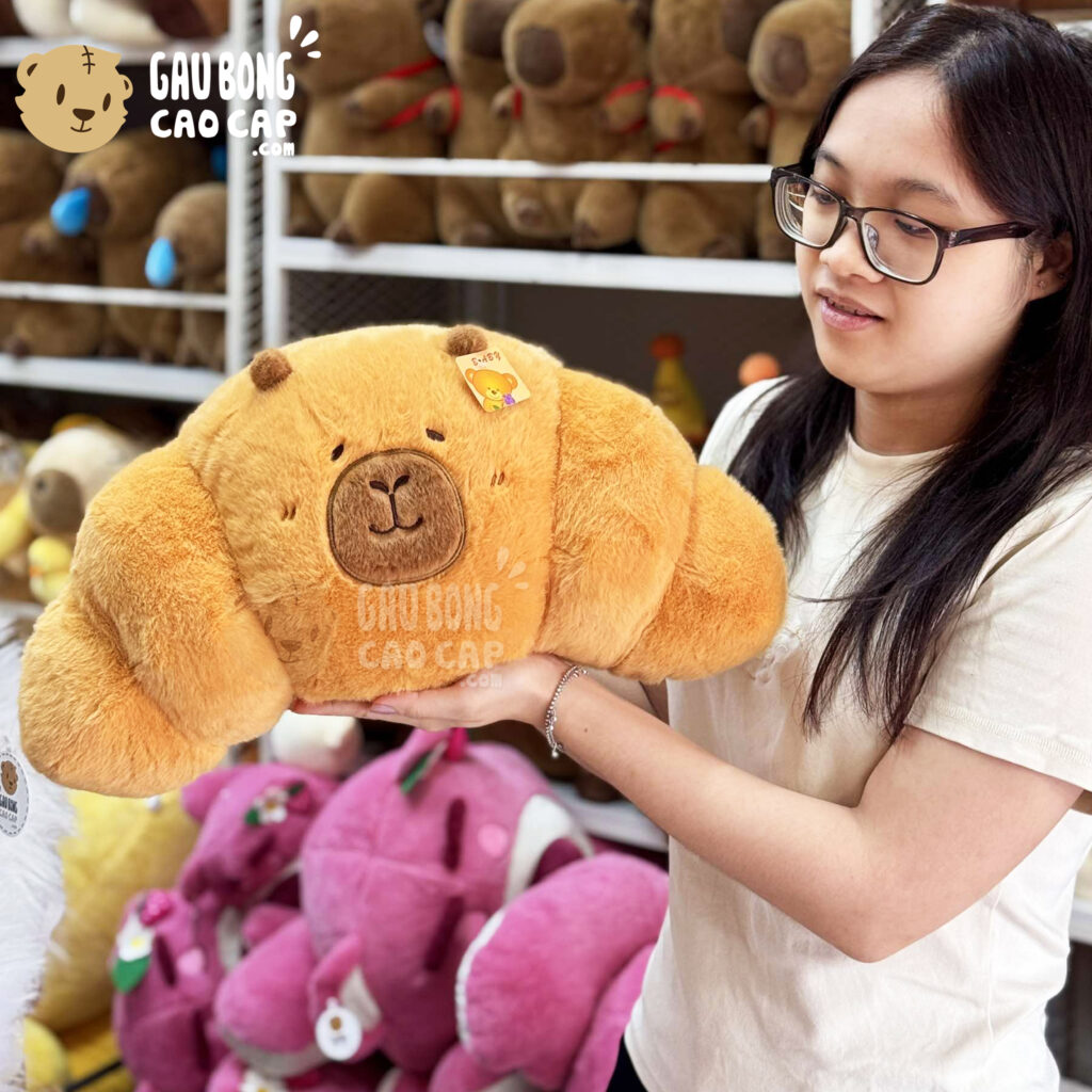 Gấu Bông Bánh Mì Croissant Capybara - Shop Chuột Bông Capybara ...