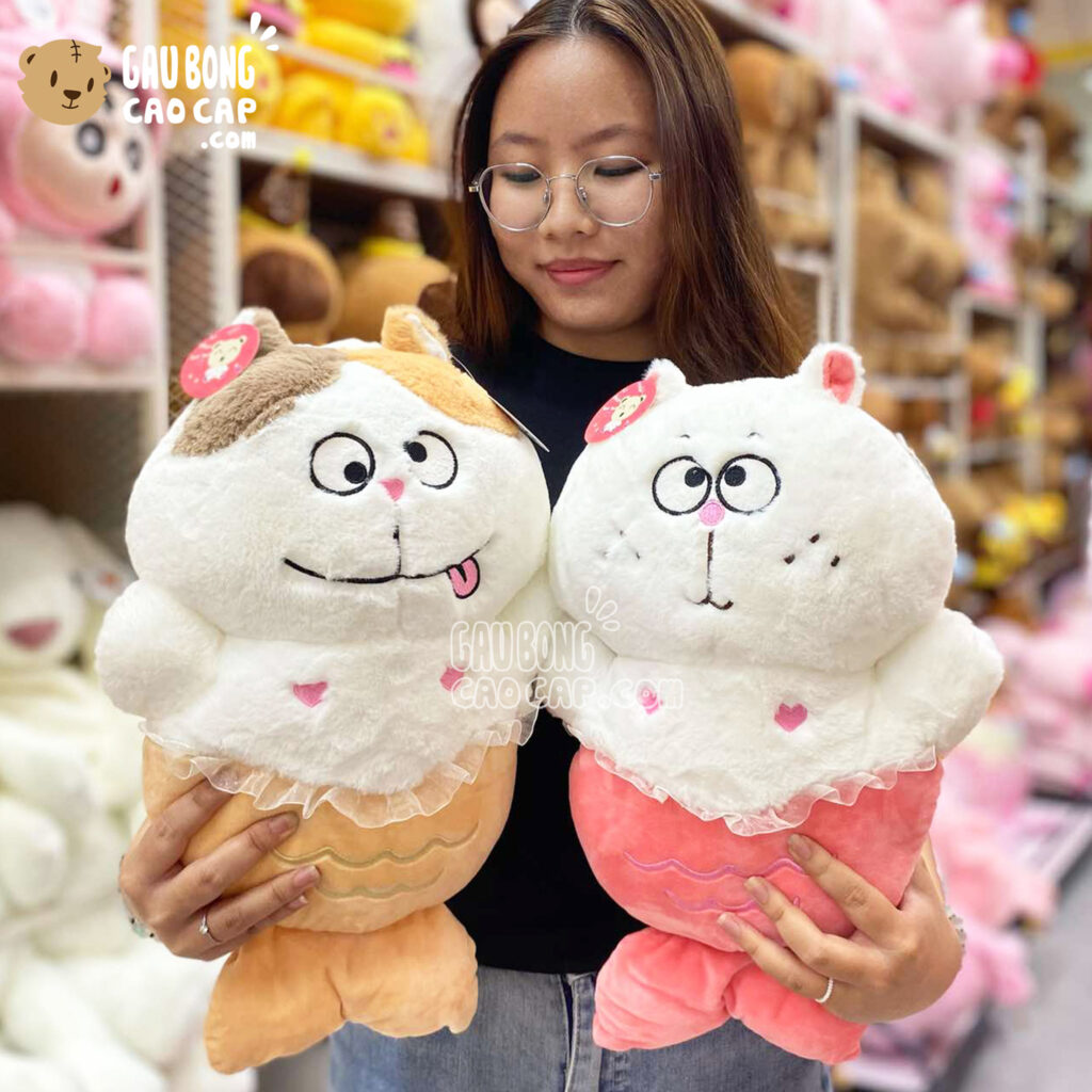 Mèo Bông Cute cosplay Tiên Cá - Shop Mèo Bông - gaubongcaocap.com