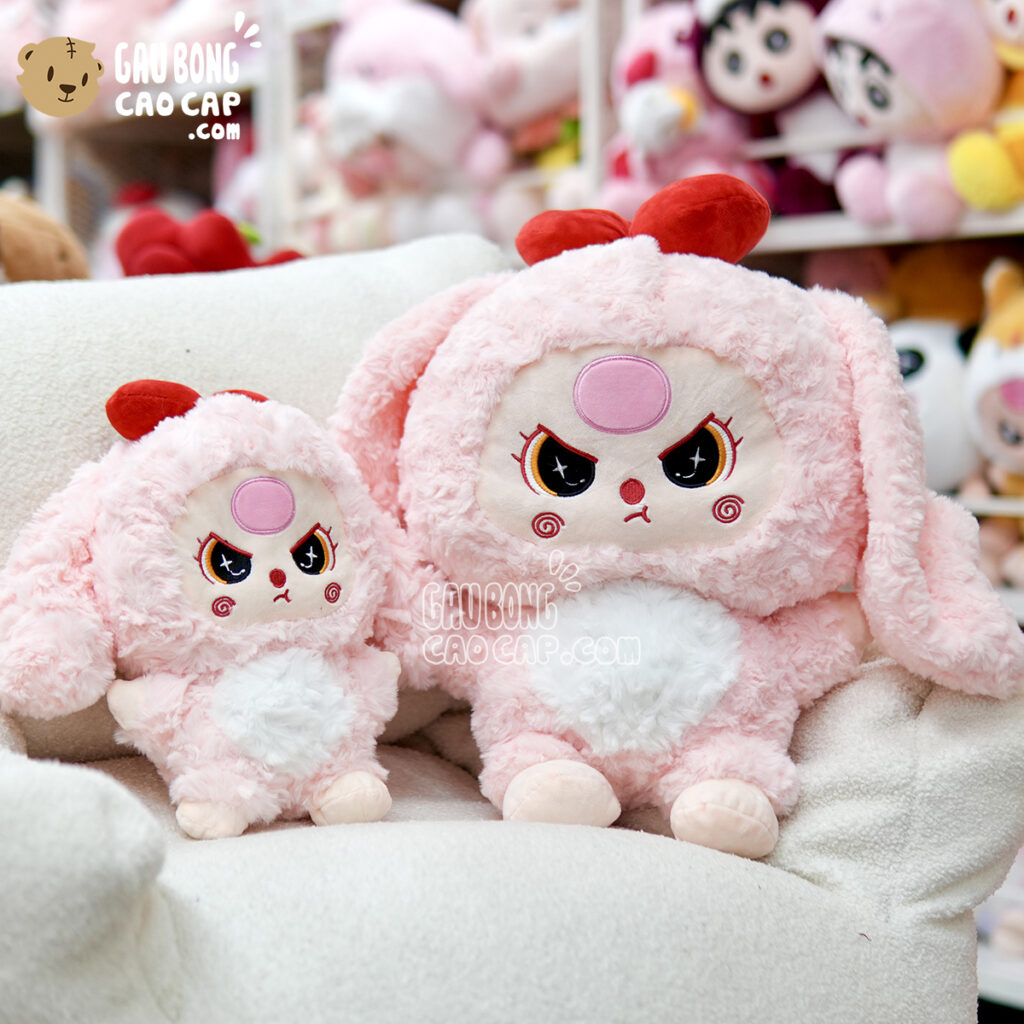 Gấu Bông Baby Three Hồng lông xoắn - Shop Gấu Bông Baby Three ...